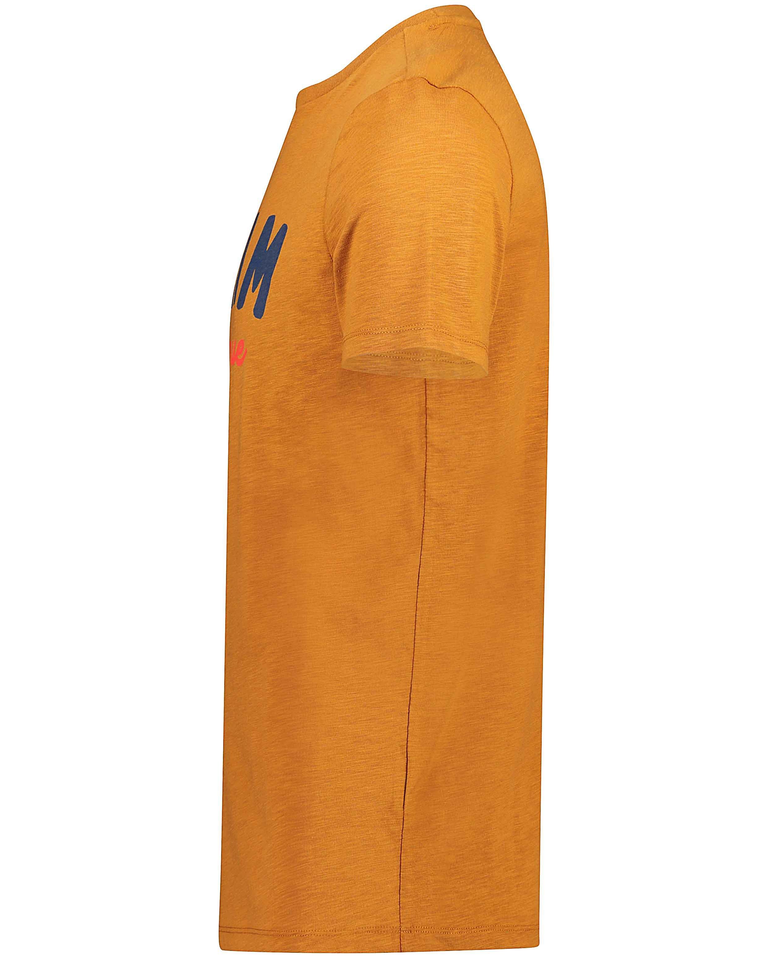 Terracotta T-shirt met opschrift