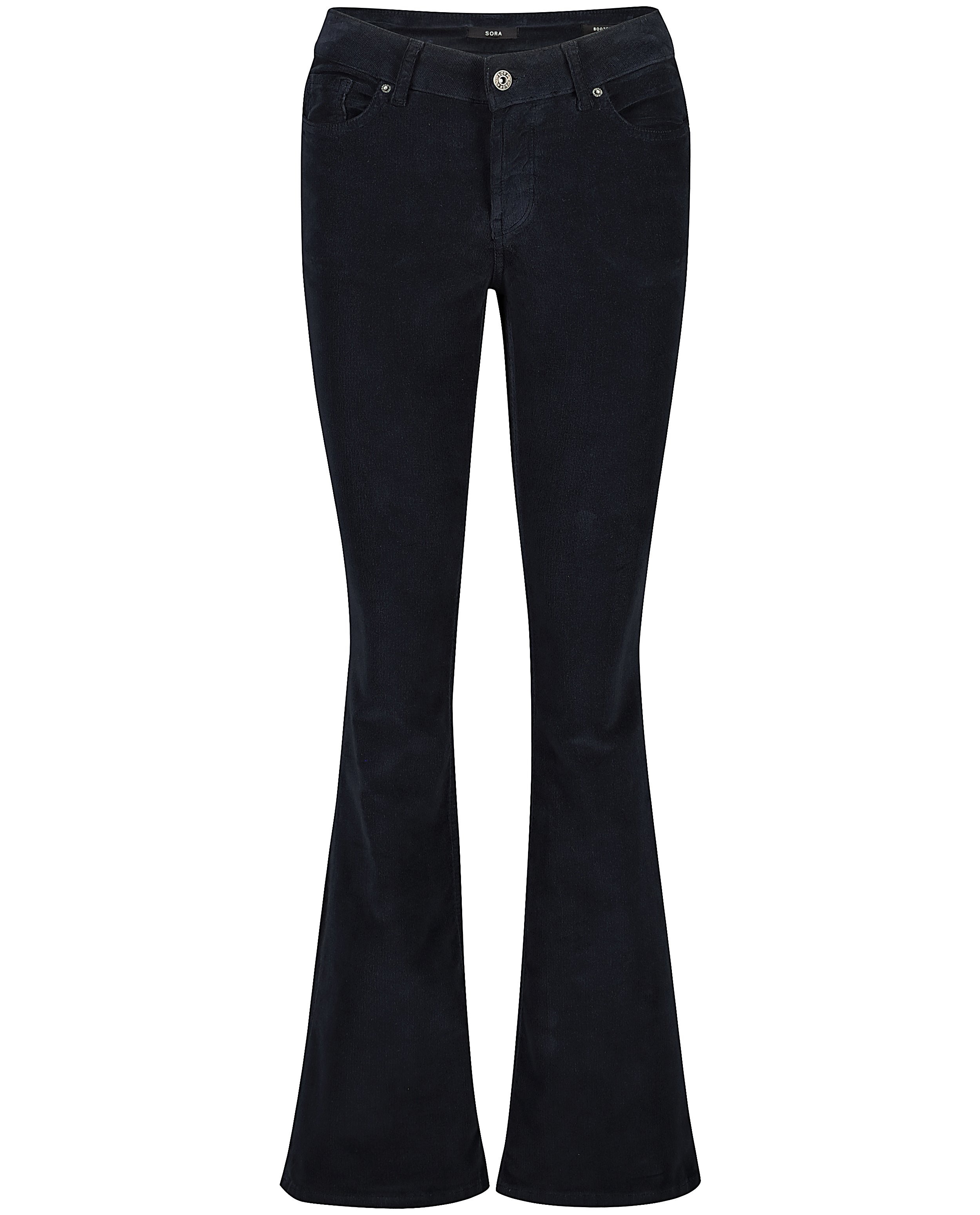 Bootcut broek in ribfluweel Sora